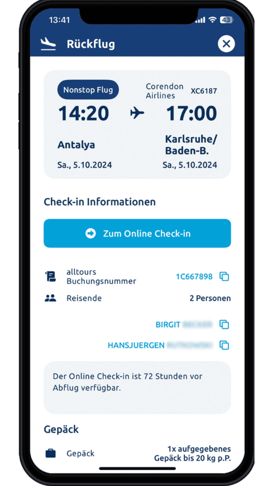 Mein alltours Reisebegleiter